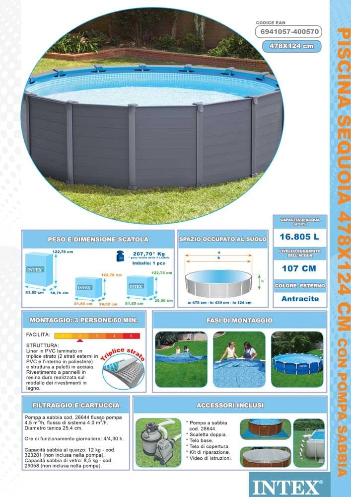 Above-ground pool with panels in hard resin | IDFdesign Above-ground pool with panels in hard resin | IDFdesign
