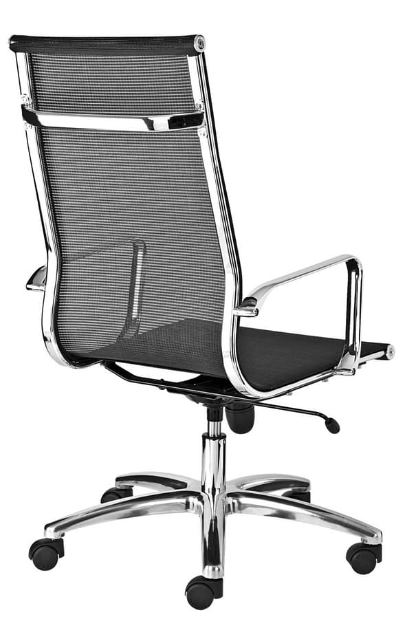 Office chair, with high mesh backrest | IDFdesign