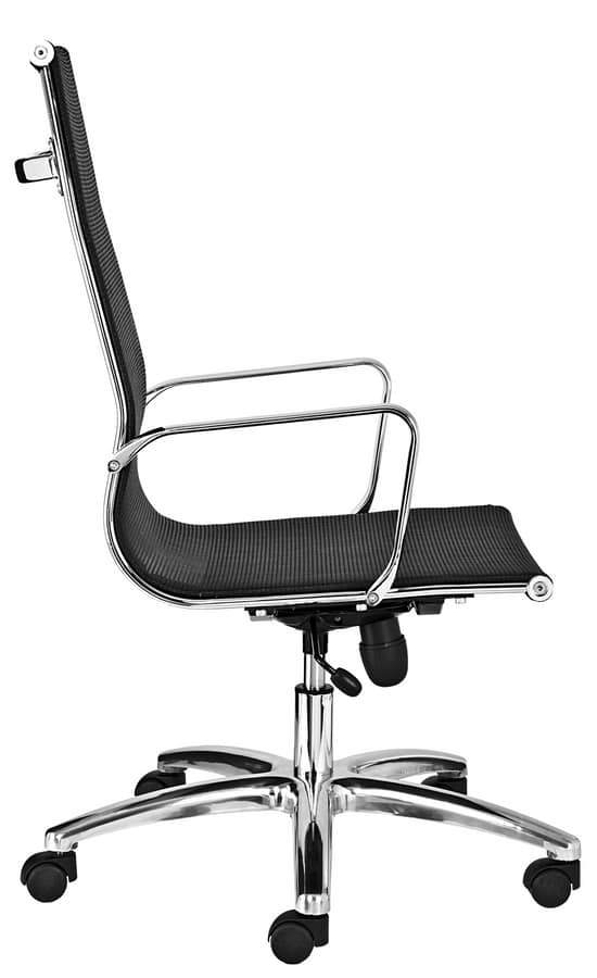 Office chair, with high mesh backrest | IDFdesign