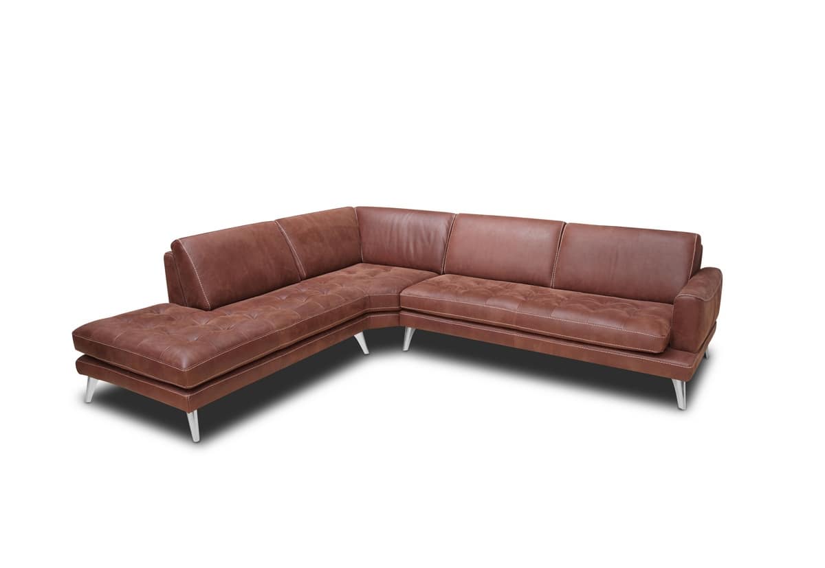 Overstuffed sofa in polyurethane, with quilted seat | IDFdesign