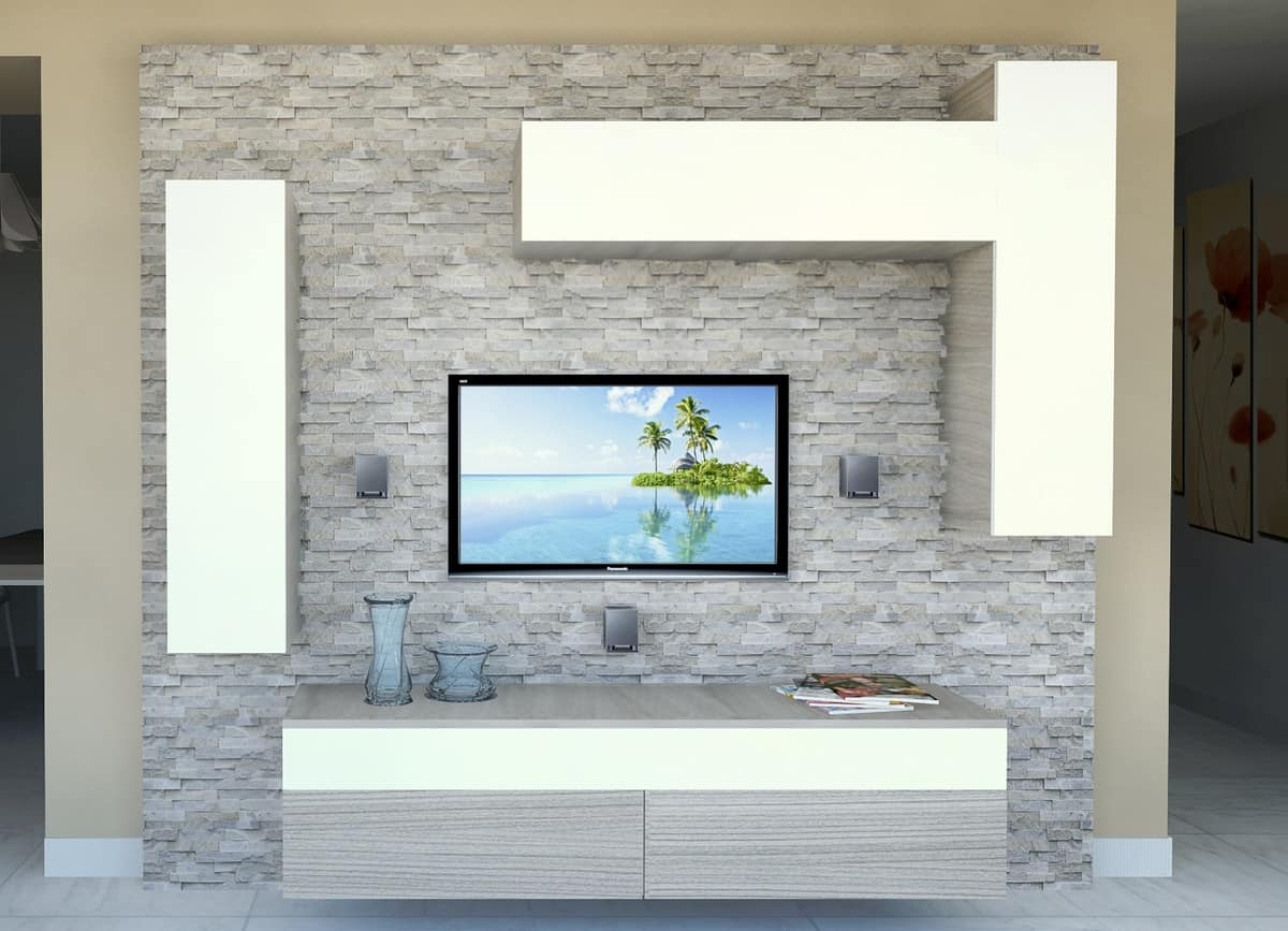 Living room furniture, with panels made of rock | IDFdesign