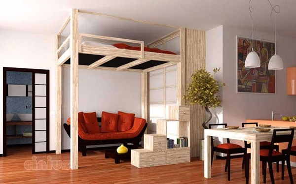 Height adjustable loft bed | IDFdesign